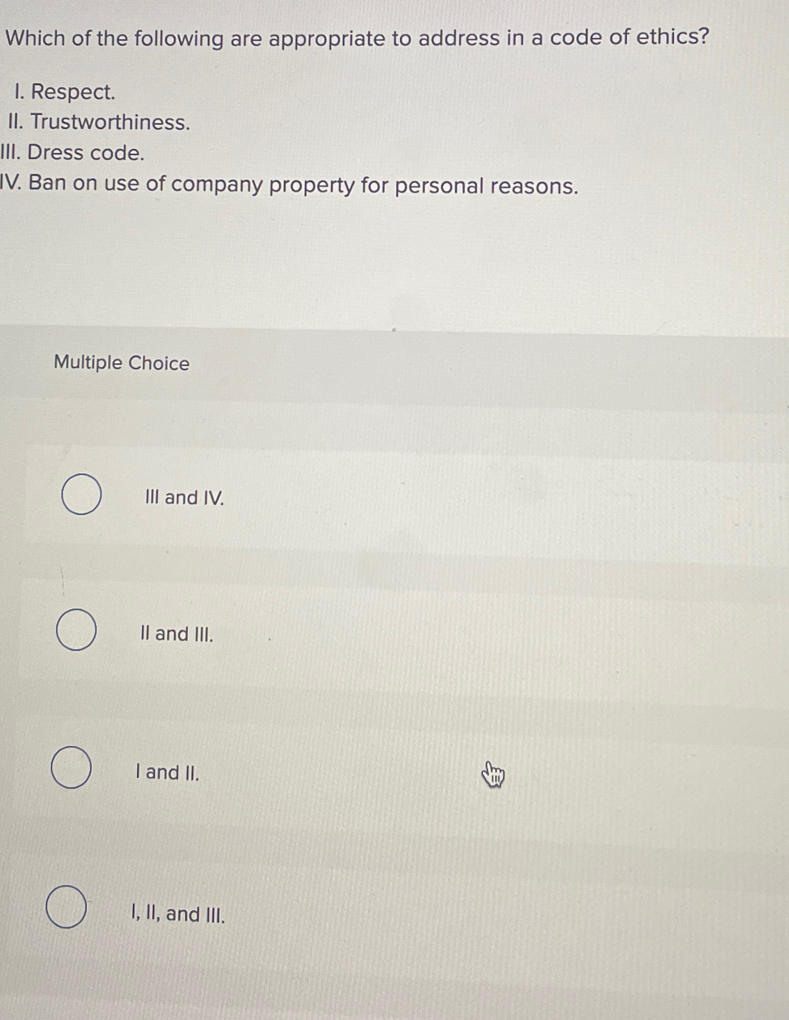 Solved Which of the following are appropriate to address in | Chegg.com