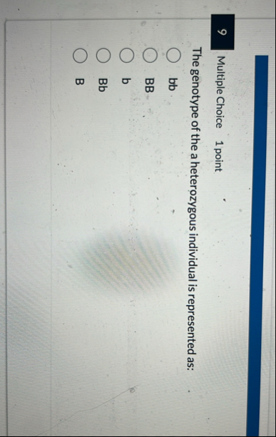 Multiple Choice1 ﻿pointThe genotype of the a | Chegg.com