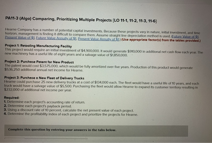 Solved PA11-3 (Algo) Comparing, Prioritizing Multiple | Chegg.com