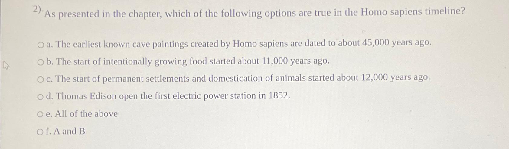 Solved As presented in the chapter, which of the following | Chegg.com