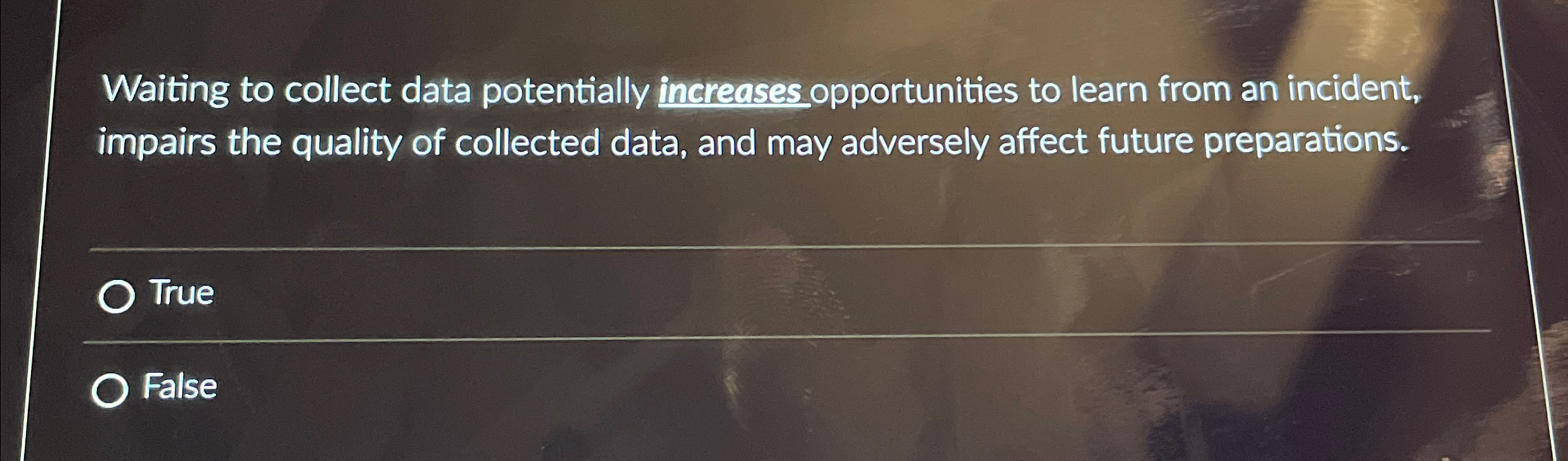 Solved Waiting to collect data potentially increases | Chegg.com