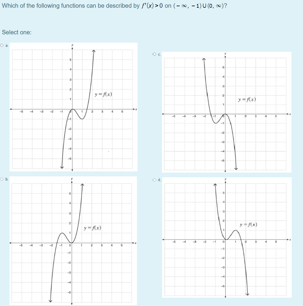Solved Which of the following functions can be described by | Chegg.com