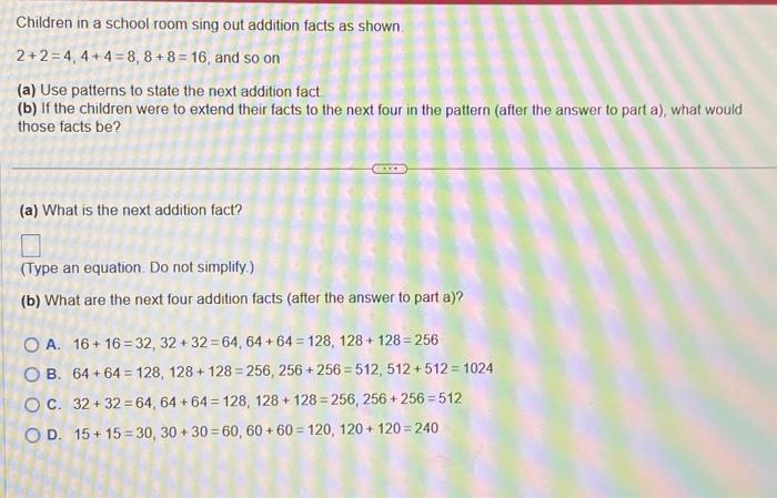 Solved Use differences to find a pattern in the sequence. | Chegg.com