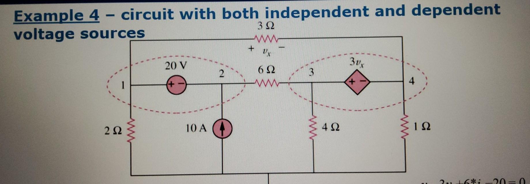 Solved Example 4 - circuit with both independent and | Chegg.com