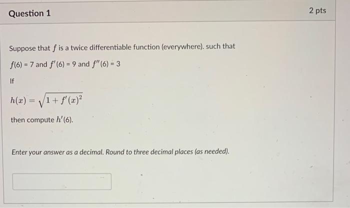 Solved Suppose that f is a twice differentiable function | Chegg.com