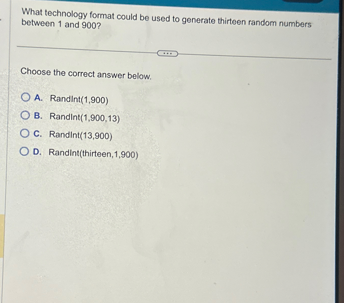 Solved What technology format could be used to generate | Chegg.com