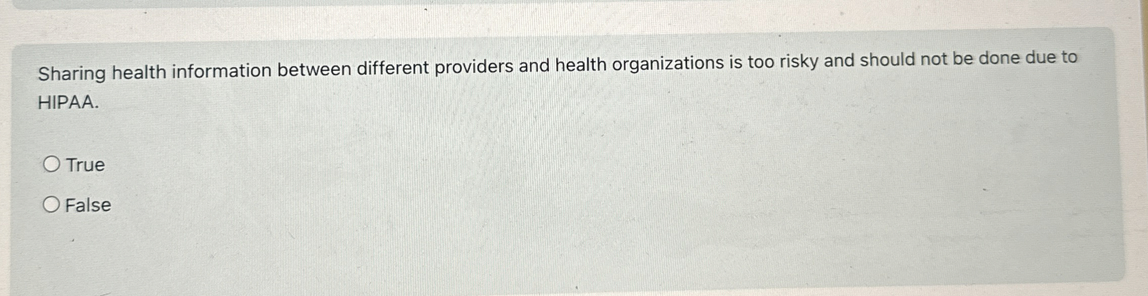 Solved Sharing health information between different | Chegg.com