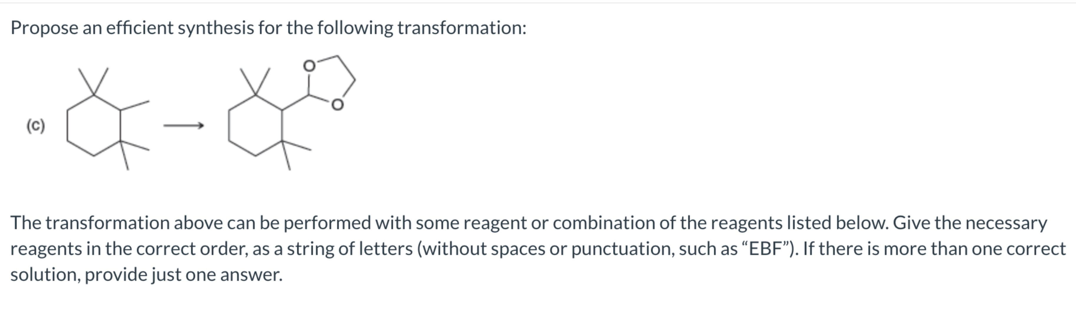 Propose an efficient synthesis for the following | Chegg.com