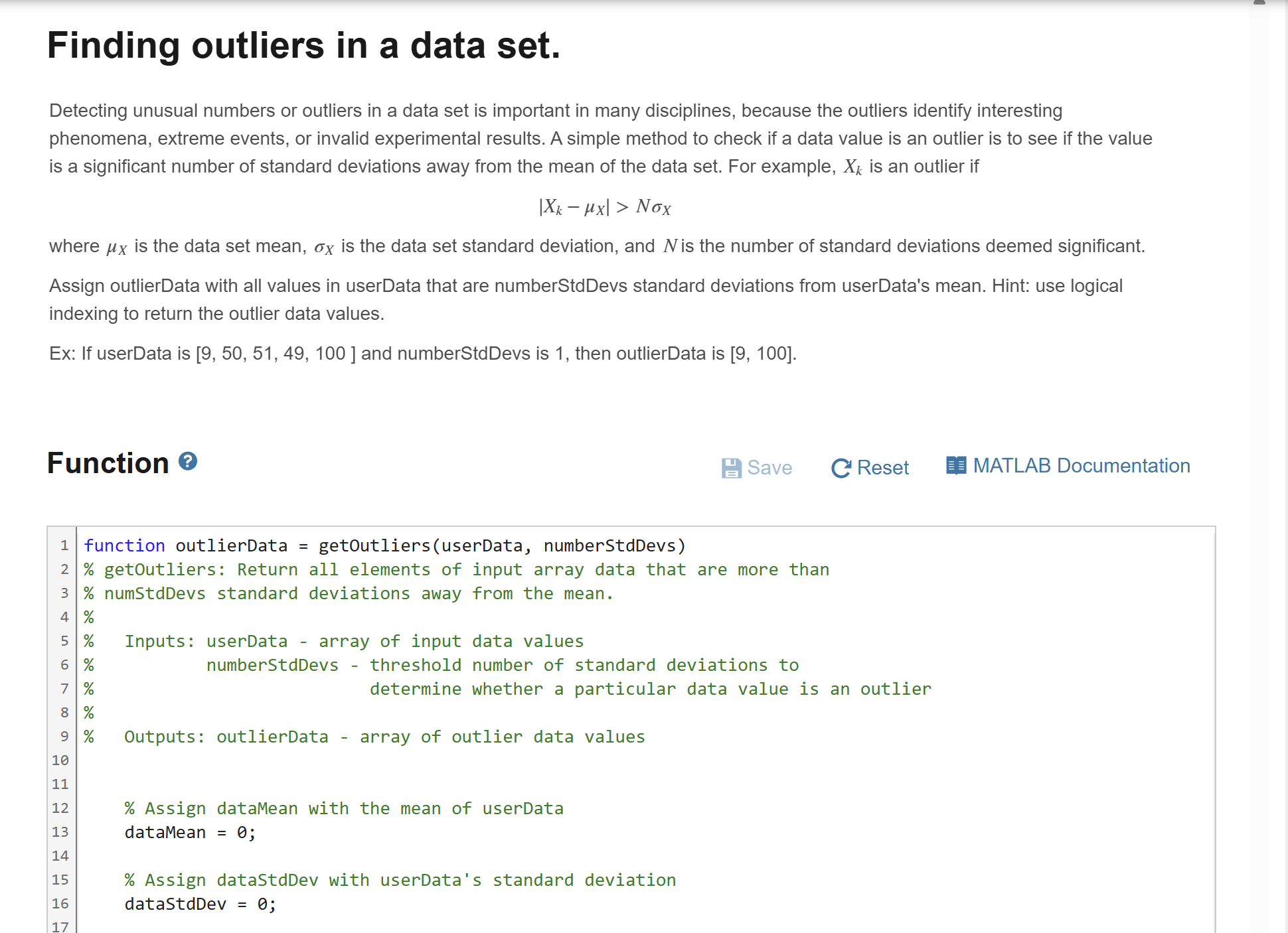 Solved Finding outliers in a data set.Detecting unusual | Chegg.com