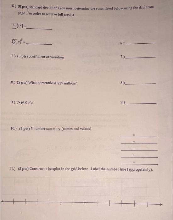 Solved For Problems 1-18, there are 5-point and 8-point | Chegg.com