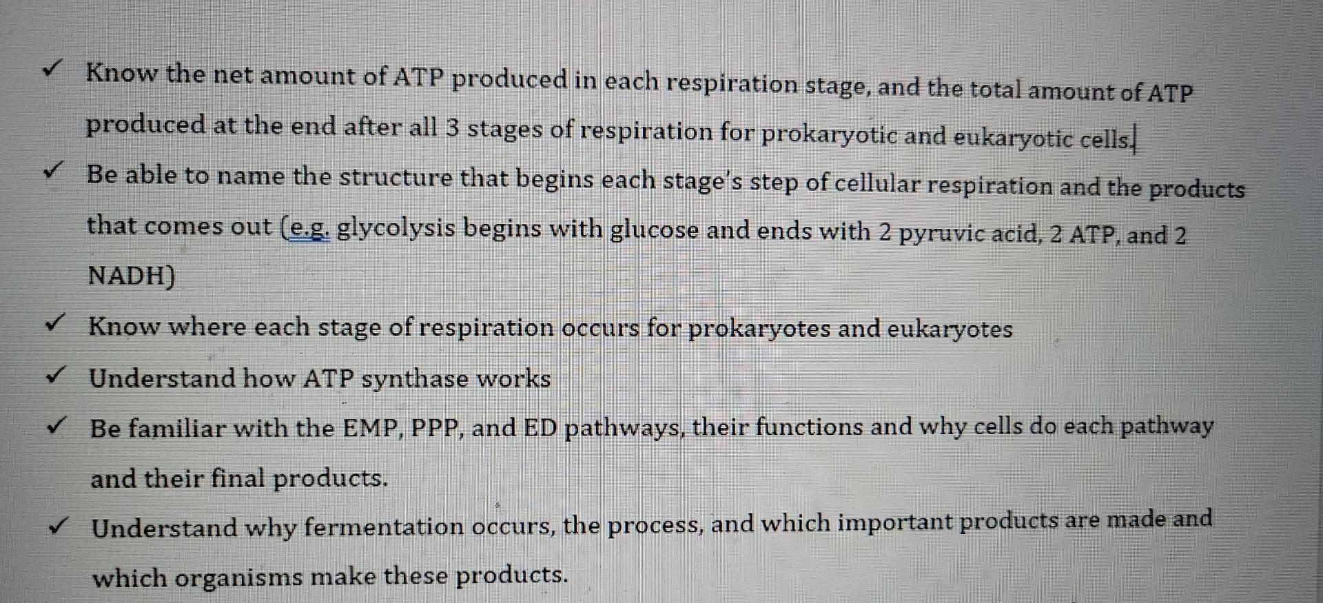Solved Know the net amount of ATP produced in each | Chegg.com