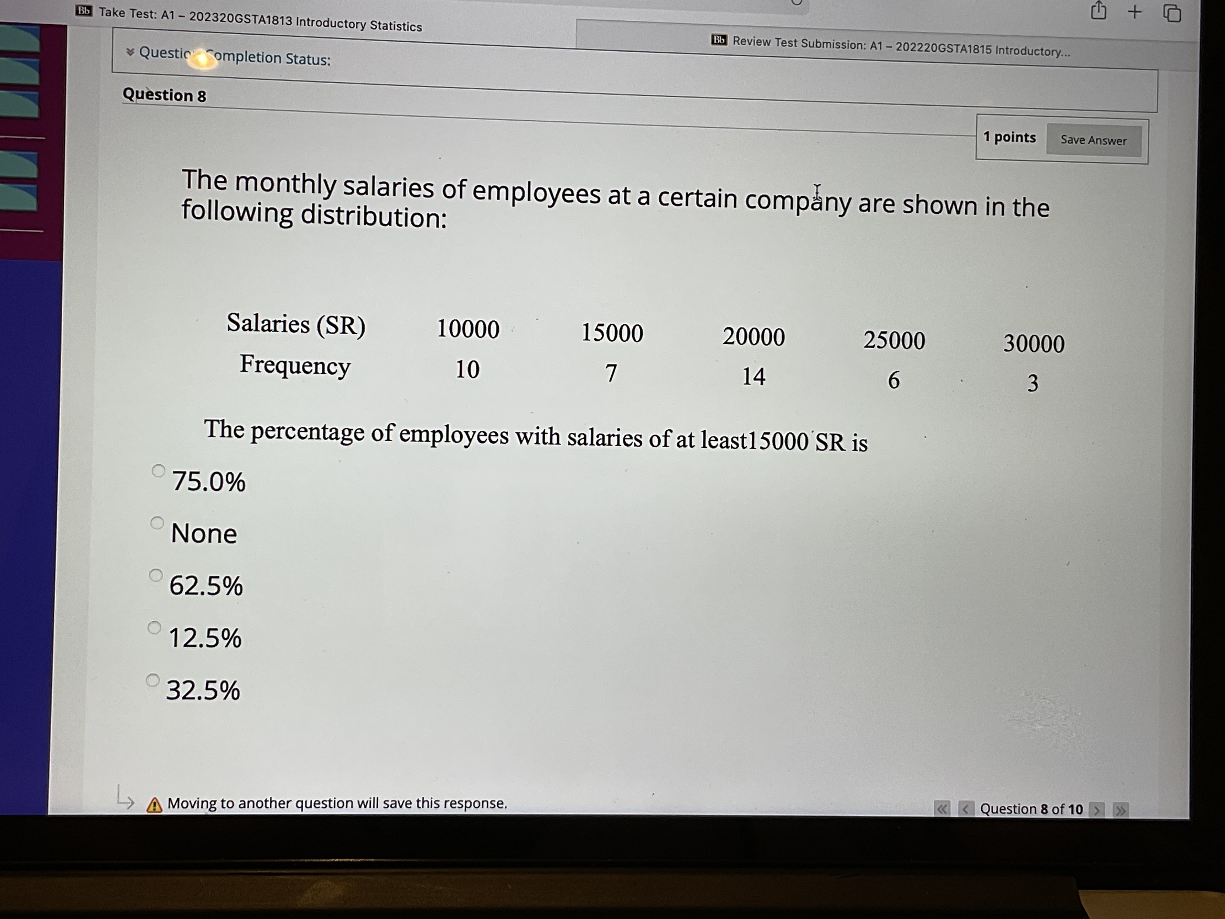 Solved The monthly salaries of employees at a certain | Chegg.com