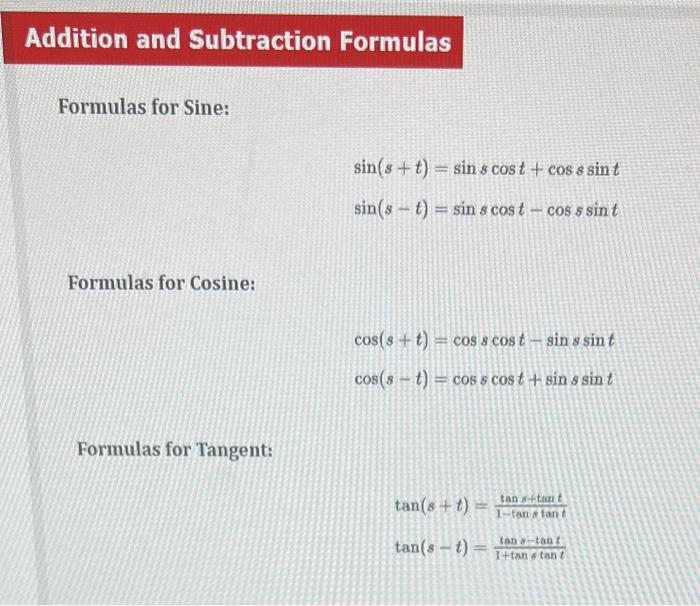 Solved Prove the identities. These proofs use formulas from | Chegg.com