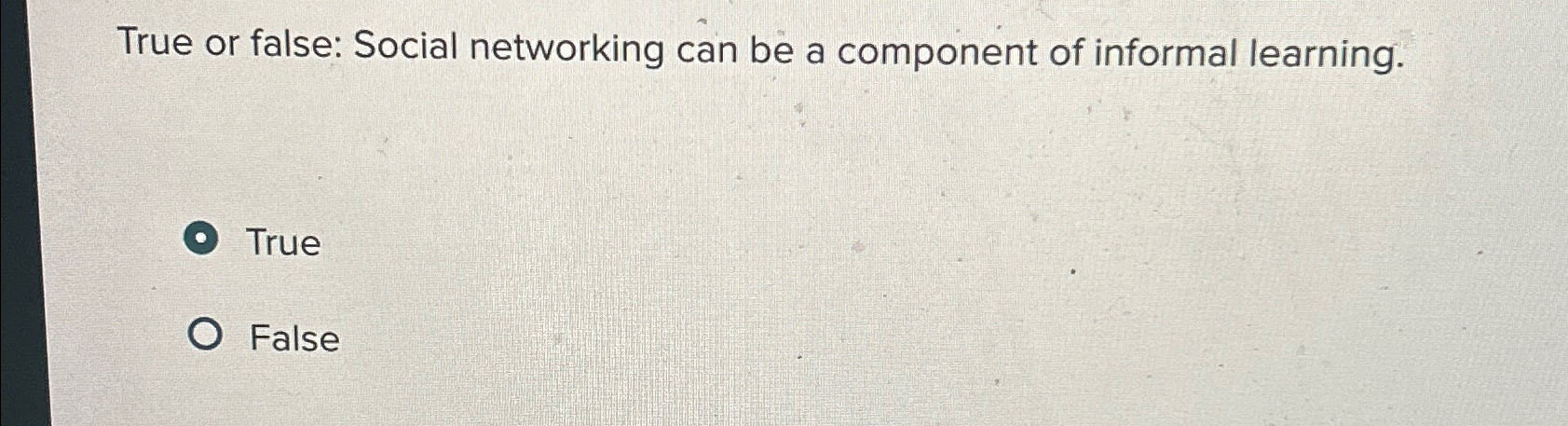 Solved True or false: Social networking can be a component | Chegg.com