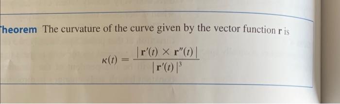 Solved 21-23 Use Theorem 10 to find the curvature. 22. | Chegg.com