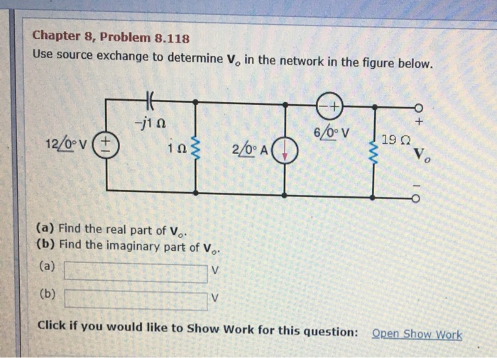 Solved Chapter 8, Problem 8.118 Use source exchange to | Chegg.com
