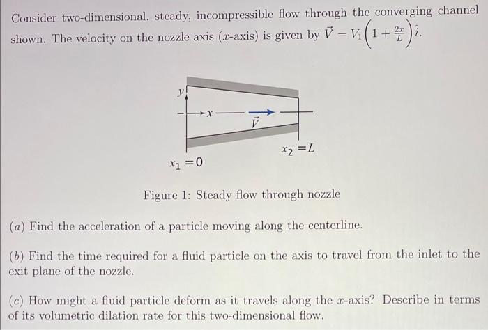Solved Consider two-dimensional, steady, incompressible flow | Chegg.com Solved Consider two-dimensional, steady, incompressible flow | Chegg.com