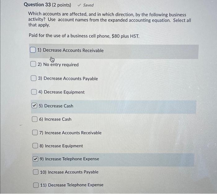 Solved Which accounts are affected, and in which direction, | Chegg.com