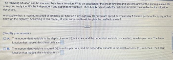 Solved The following situation can be modeled by a linear | Chegg.com