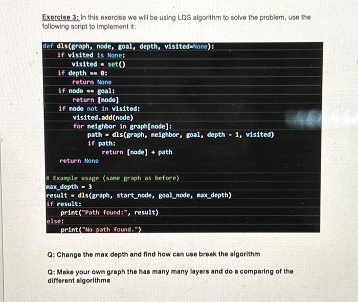 Solved Exercise 3: In this exercise we will be using LDS | Chegg.com Solved Exercise 3: In this exercise we will be using LDS | Chegg.com