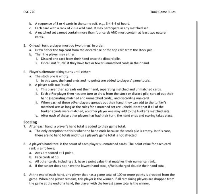 Solved Im doing the tunk game. I would like some help | Chegg.com