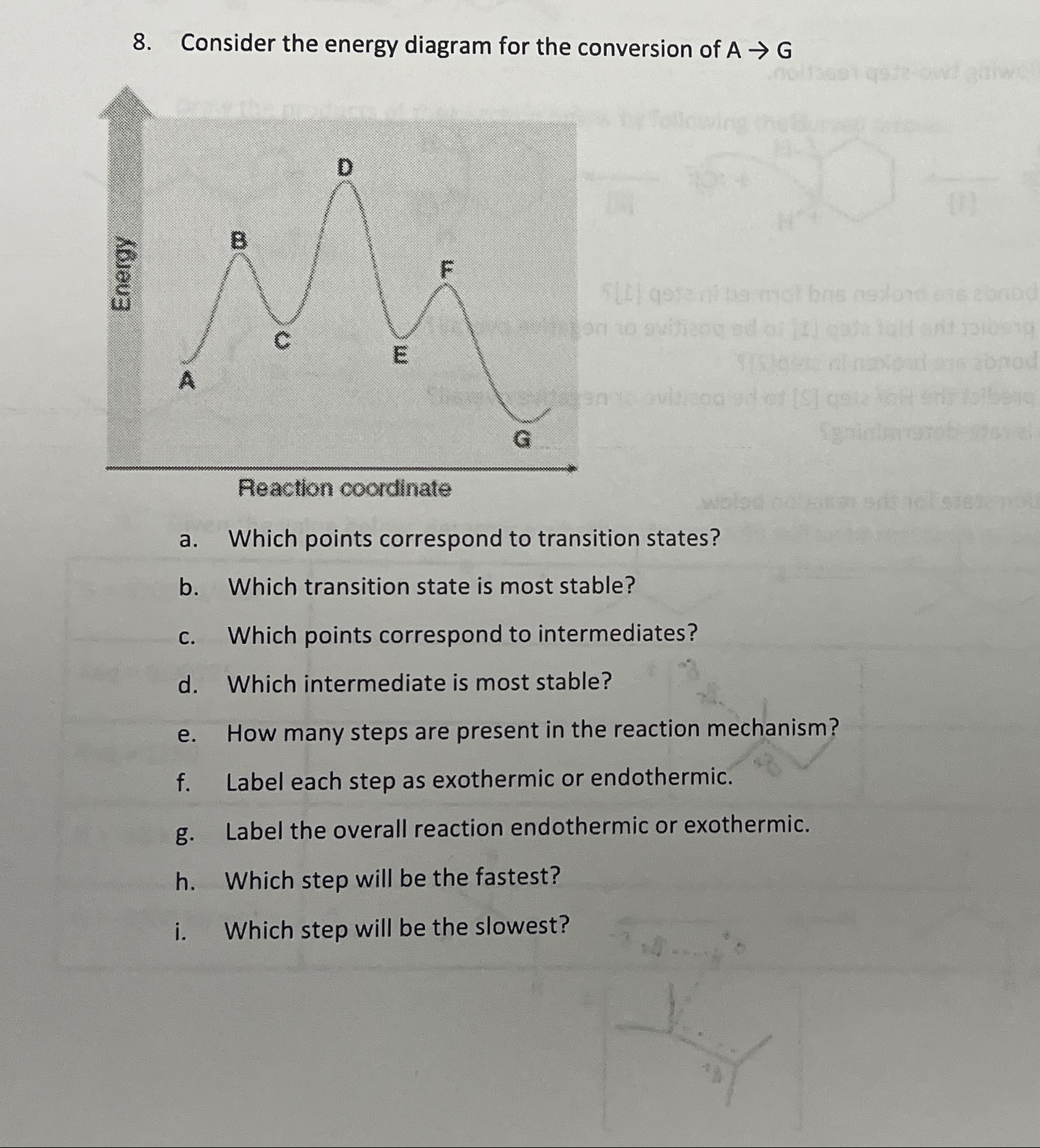 Solved Consider the energy diagram for the conversion of | Chegg.com