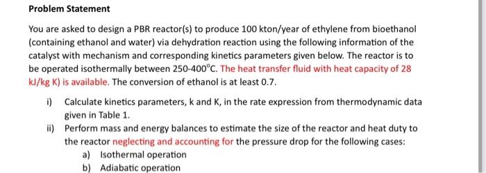 Solved Problem Statement You are asked to design a PBR | Chegg.com