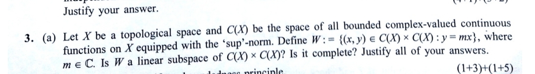 Solved Justify your answer.3. (a) ﻿Let x ﻿be a topological | Chegg.com