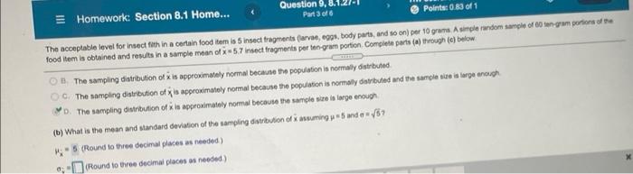 Solved Question 9 Part 3 Of 6 Points 0 33 Of 1 Homework