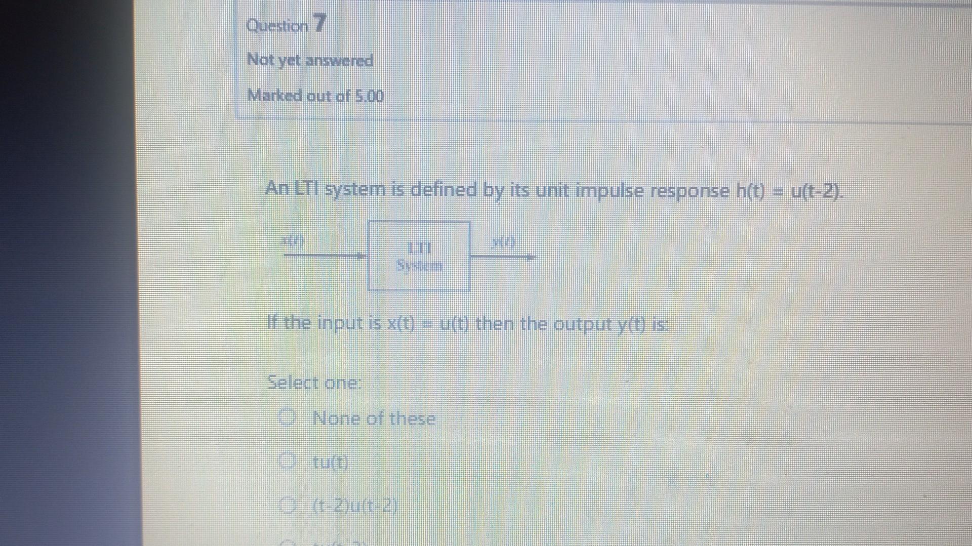 Solved An LTI system is defined by its unit impulse response | Chegg.com