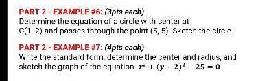 Solved PART 2 - EXAMPLE \#6: (3pts each) Determine the | Chegg.com