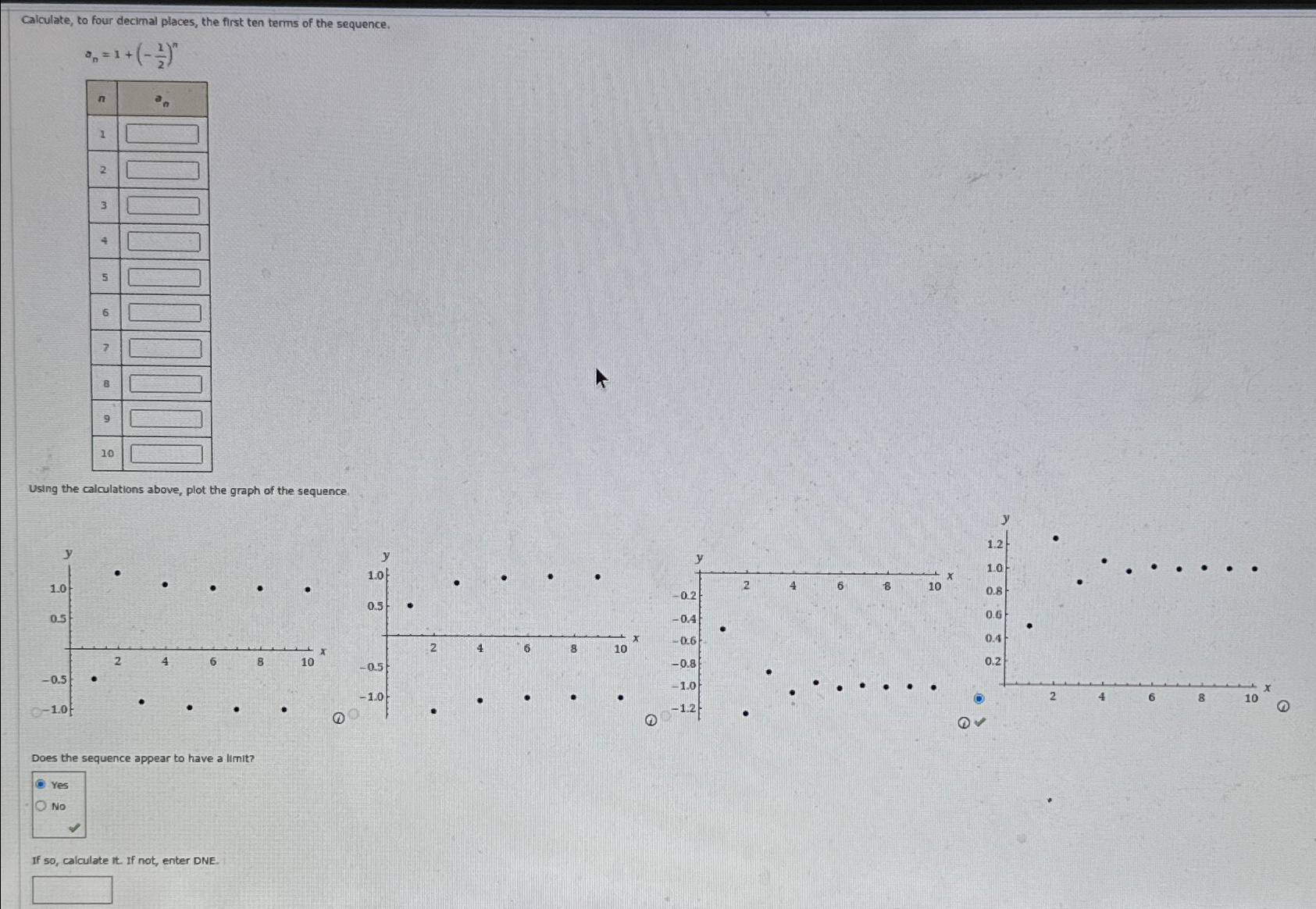 Solved Calculate, to four decimal places, the first ten | Chegg.com