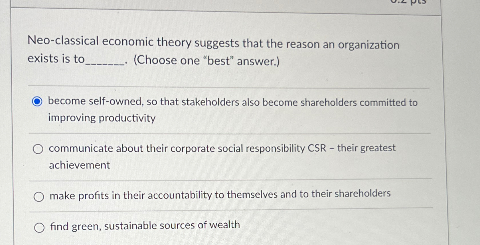 Solved Neo-classical economic theory suggests that the | Chegg.com