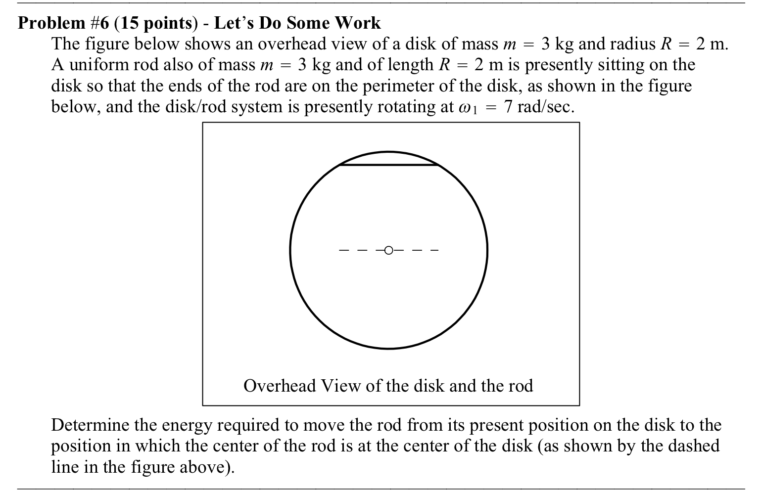 Solved Problem #6 (15 points) - Let's Do Some WorkThe | Chegg.com Solved Problem #6 (15 points) - Let's Do Some WorkThe | Chegg.com
