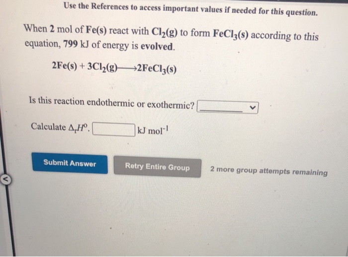 Solved Use the References to access important values if | Chegg.com