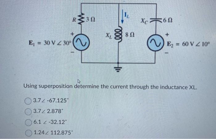 Solved Using superposition determine the current through the | Chegg.com