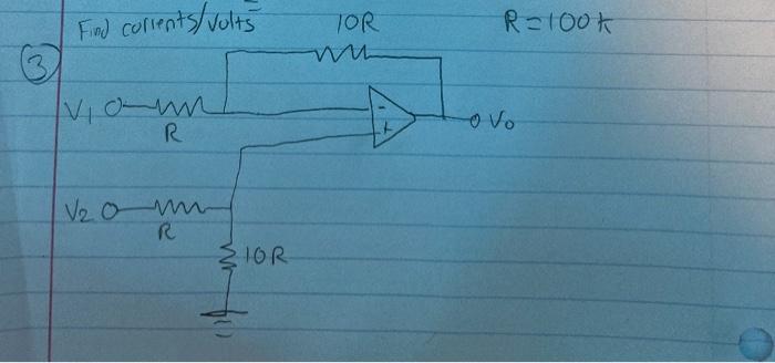 find all currents and all voltages through the | Chegg.com