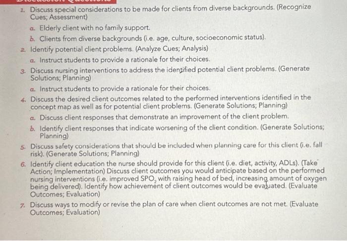The nurse is caring Yor Oliva Jamison, 77 years old, | Chegg.com