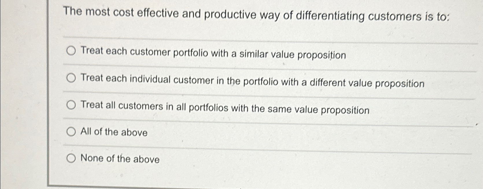 Solved The most cost effective and productive way of | Chegg.com