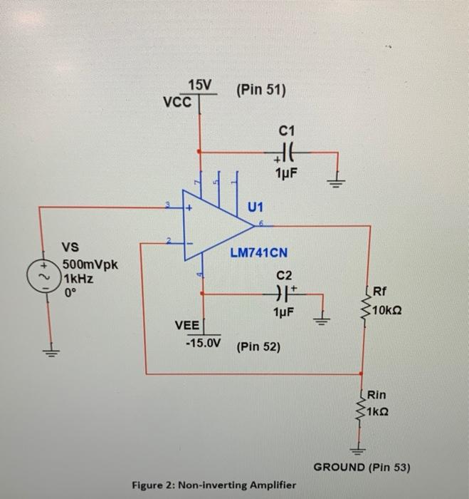Solved LM741 Pinout Diagram OFFSET NULLI 8NC 2 INVERTING | Chegg.com
