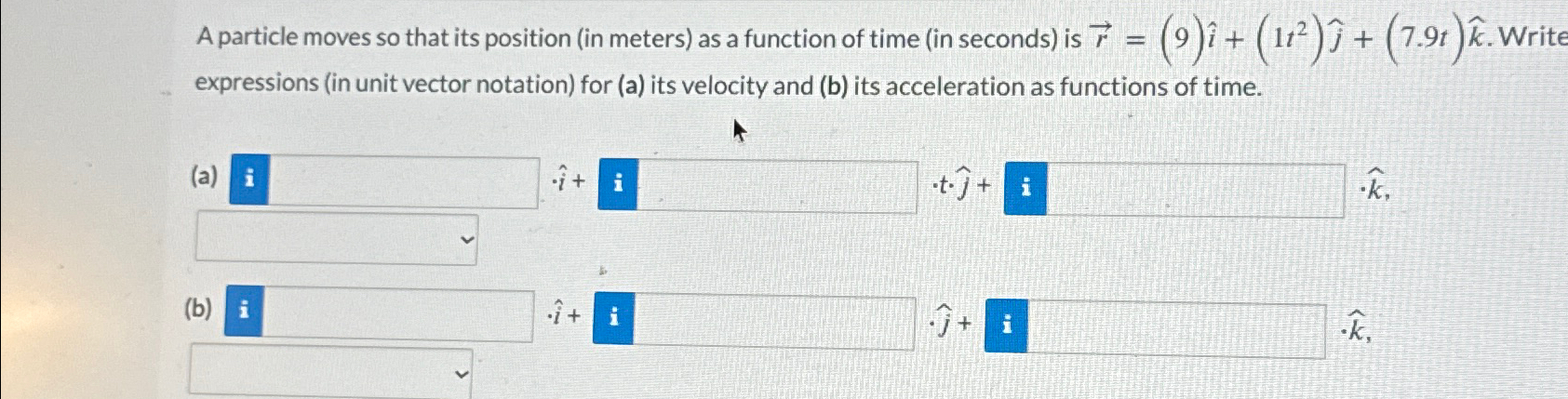 Solved A particle moves so that its position (in meters) as | Chegg.com