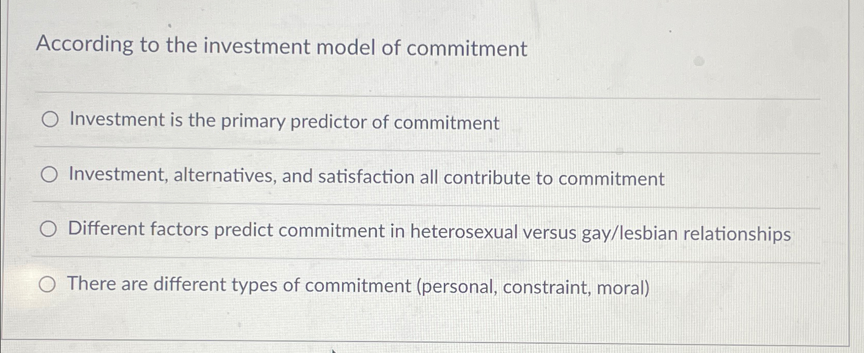 Solved According to the investment model of | Chegg.com