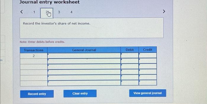 Solved Exercise 12-20 (Algo) Equity method; purchase; | Chegg.com