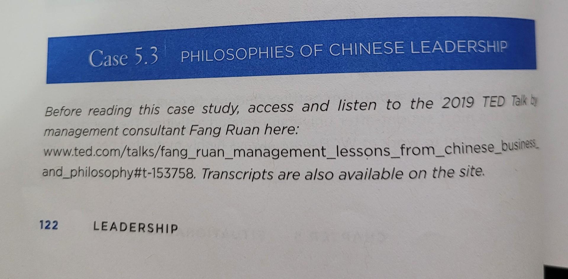 3.) Ruan discusses the situation of the founder of | Chegg.com