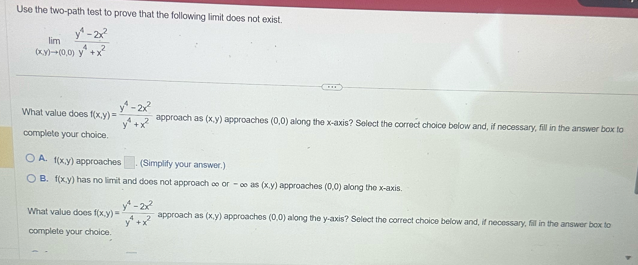Solved Use the two-path test to prove that the following | Chegg.com