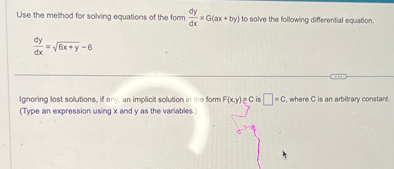 Solved Use the method for solving equations of the form | Chegg.com