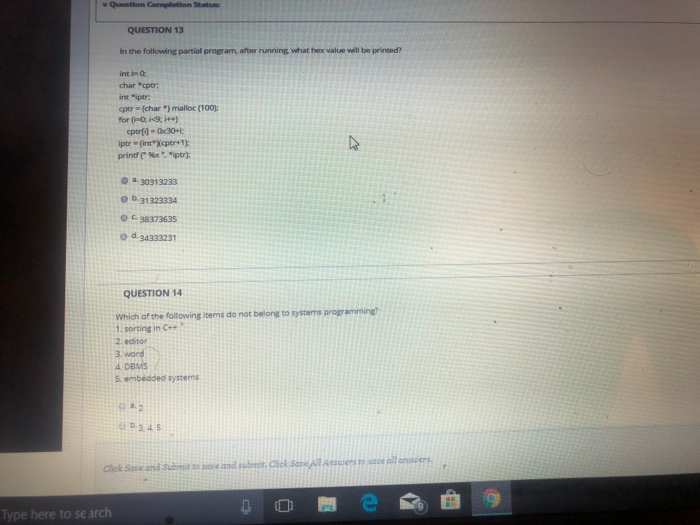 Solved Question Completion Statum QUESTION 13 In the | Chegg.com