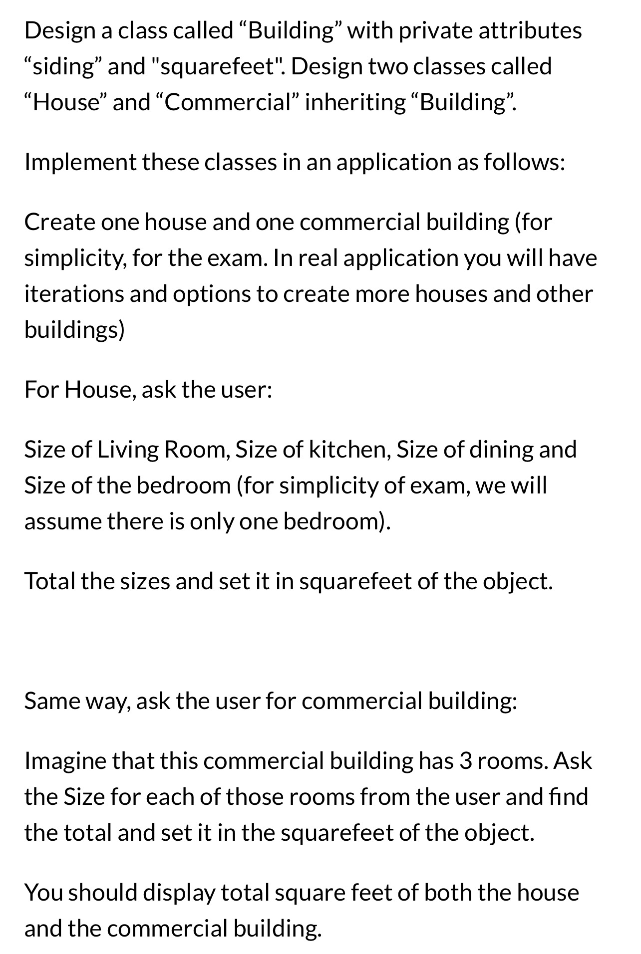 Solved Design a class called "Building" with private | Chegg.com