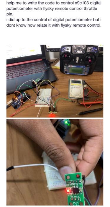 Solved write the arduino code for x9c103 digital | Chegg.com