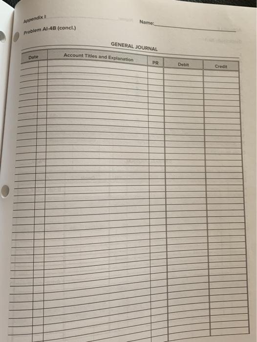 Solved Problem A1-4B Journal entries for payroll | Chegg.com